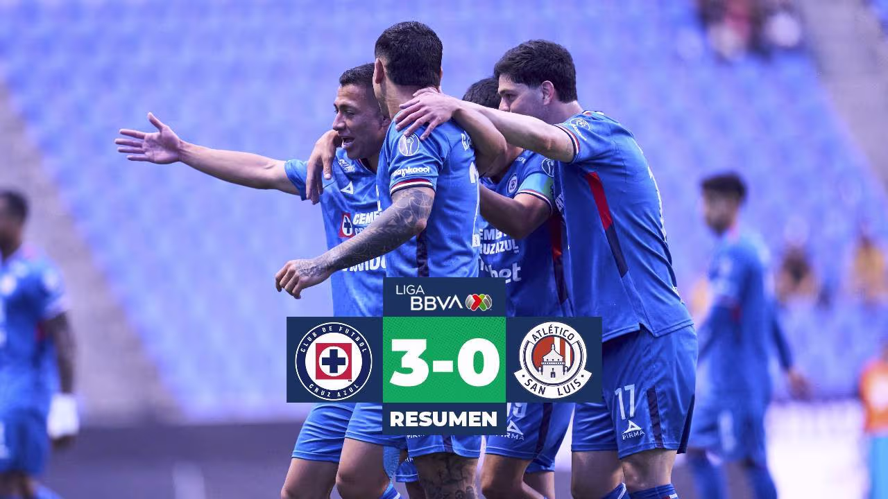 Cruz Azul derrota a San Luis en la Jornada 10 del Clausura 2026 de la ...