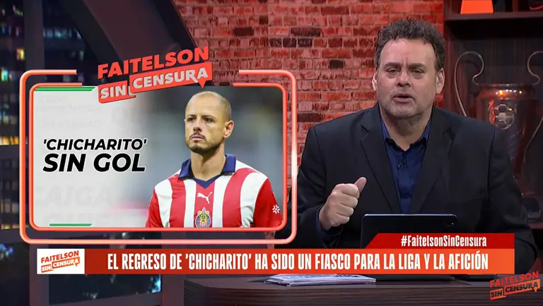 David Faitelson califica a Chicharito como un fiasco en las Chivas ...