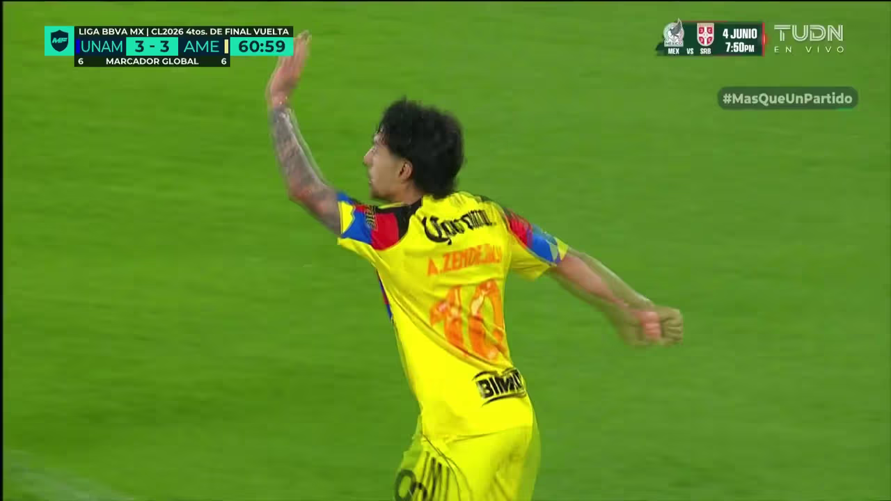 ¡Golazo del América! Zendejas le gana a Keylor para empatar el partido ...