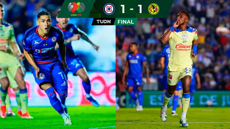 Con goles de Antuna y Quiñones, Cruz Azul y América dejan todo para la Final de Vuelta del ...