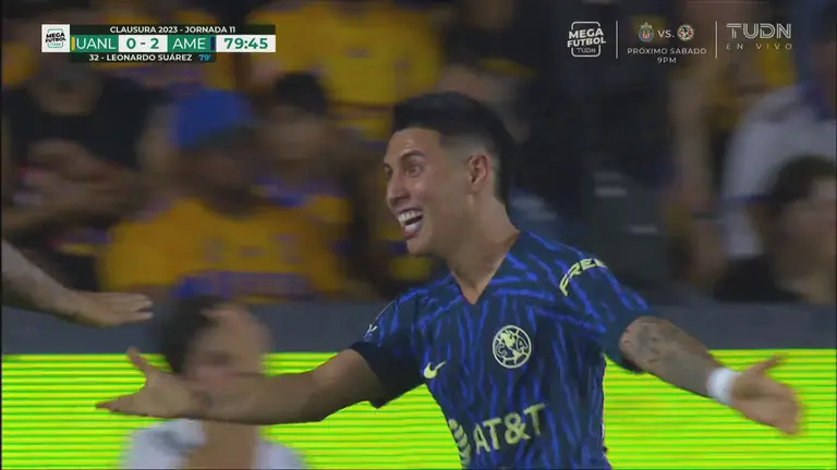 ¡Liquidaron! Leonardo Suárez simplemente empuja el 0-2 de América | TUDN Liga MX | TUDN