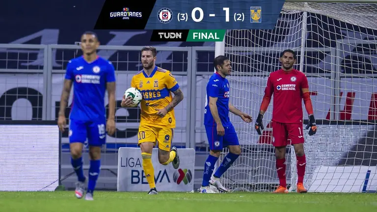Marcador Cruz Azul 0-1 Tigres goles Cuartos de Final Liguilla Liga MX ...