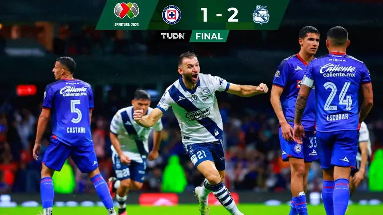 Puebla vence a Cruz Azul en el Azteca y evita jugar el Play In | TUDN ...