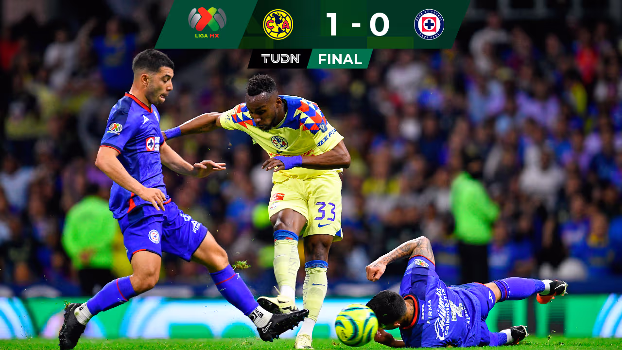 Resumen | América saca la casta y le corta la racha al Cruz Azul | TUDN ...