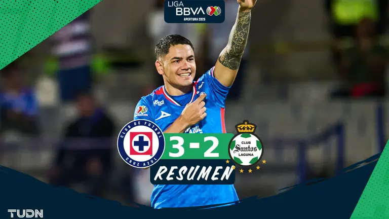 Resumen Cruz Azul vs. Santos: Goles y resultado de Jornada 5 Liga MX ...
