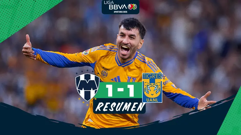 Resumen Monterrey vs. Tigres: goles resultado highlights del Clásico Regio de Liga MX | TUDN ...