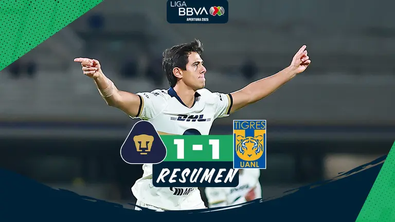 Resumen Pumas vs. Tigres: Highlights, goles y resultado partido Jornada ...