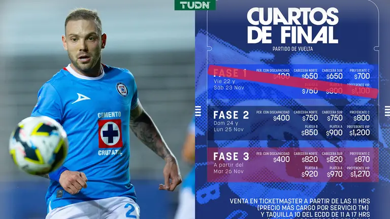 Se da a conocer fecha y venta de boletos del partido de Cruz Azul en ...