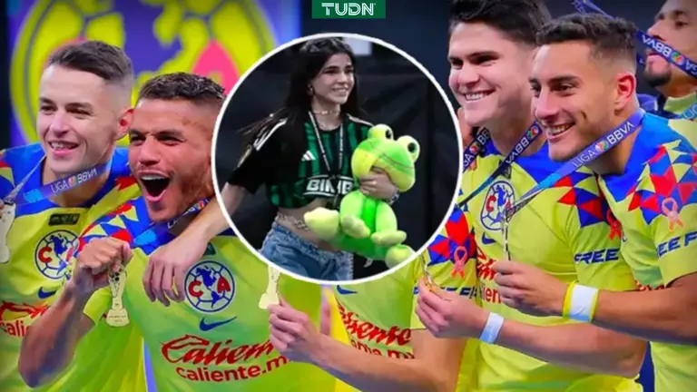 Sebastián Cáceres y Alana Flores captados en festejos del América | TUDN Liga MX | TUDN