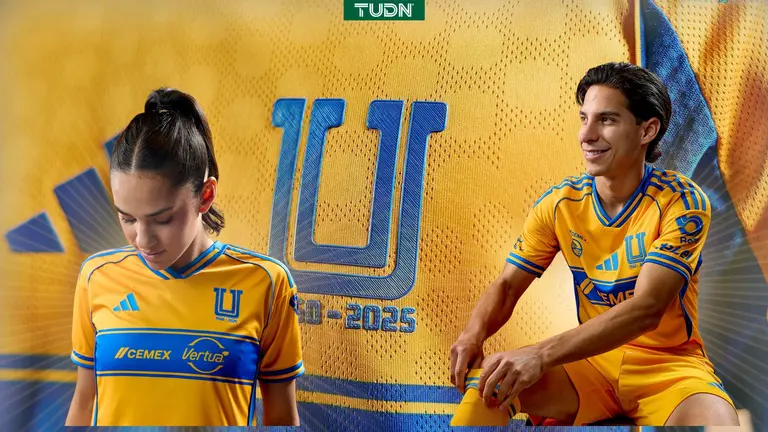 Tigres revela nueva playera adidas para Apertura 2025 de Liga MX | TUDN ...