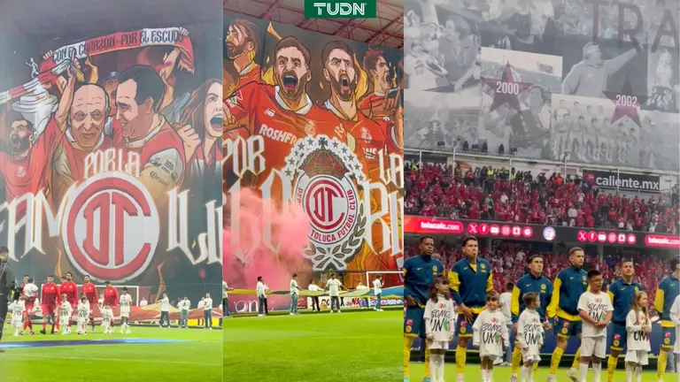 Toluca saca impresionantes tifos para intimidar a América en la Final ...