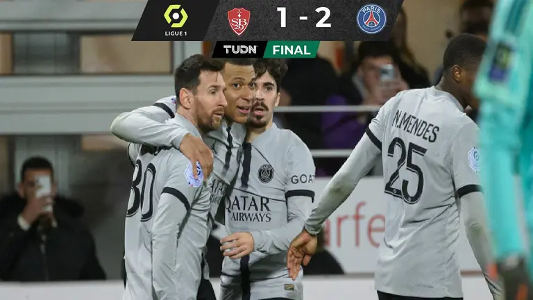 PSG es rescatado de última horapor Lionel Messi y Kylian Mbappé ante Brest en la Ligue 1 | TUDN ...