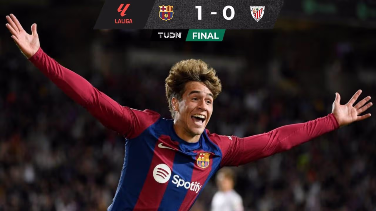 Marc Guiu debutó y en primer balón que tocó dio triunfo al Barça | TUDN ...