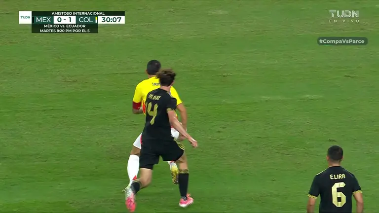 ¡Fuerte falta sobre James Rodríguez! Marcel Ruiz se lleva el cartón ...