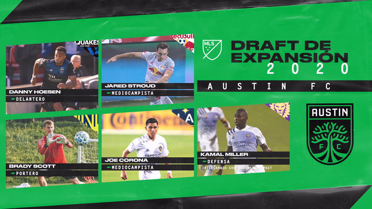 Austin FC seleccionó a 5 jugadores en el Draft de Expansión | TUDN MLS ...