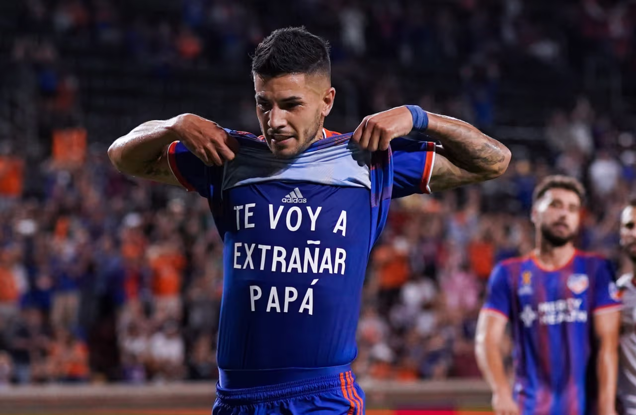 Emmanuel Ledesma y el sentido homenaje a su padre en el gol de FC ...