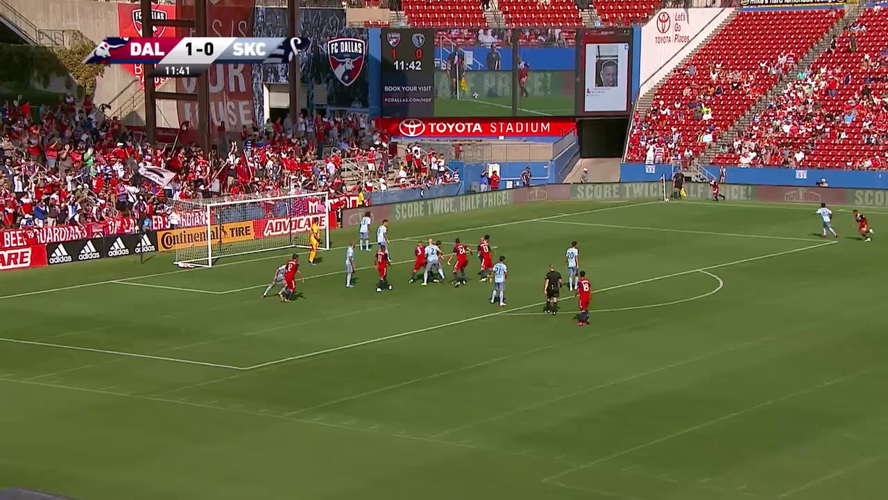 Matt Hedges la toca para meter el 2-0 de Dallas frente a Sporting ...