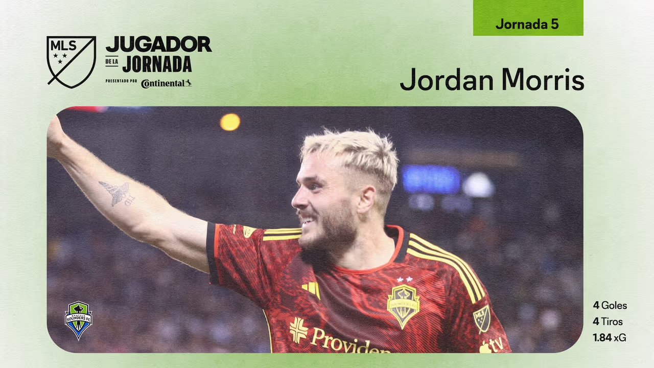 Tras lograr un espectacular 'póker', Jordan Morris es el Jugador de la ...