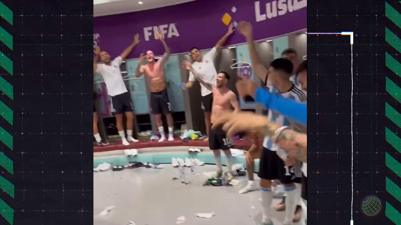 El eufórico festejo en el vestidor de Argentina | TUDN Mundial - Qatar ...
