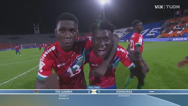 Resumen | Gambia da la sorpresa al derrotar a Honduras 1-2 | TUDN Mundial Sub 20 | TUDN