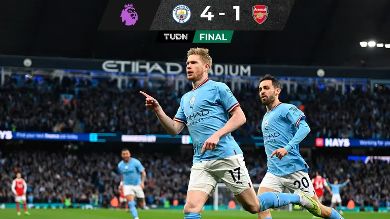 Manchester City golea 4-1 al Arsenal y apunta a ganar la Premier League | TUDN Premier League | TUDN