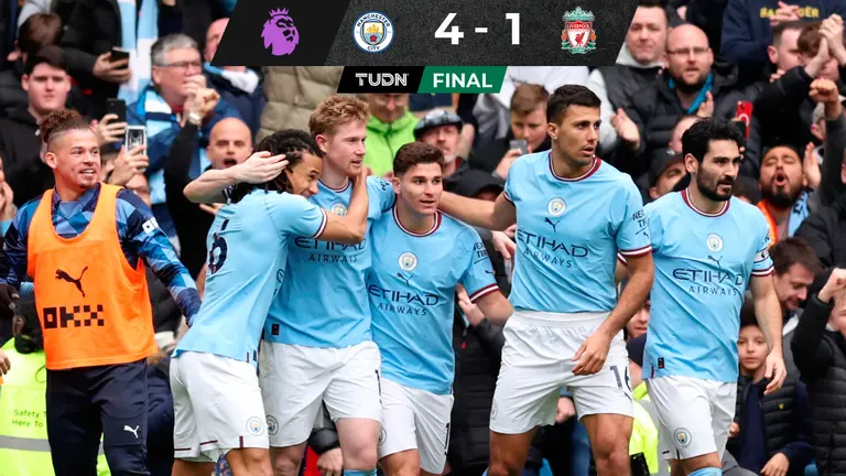 Manchester City golea al Liverpool; Guardiola celebra en la cara de los jugadores Reds | TUDN ...