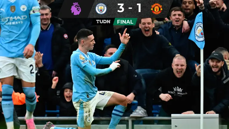 ¡Manchester es azul! El City remonta al United y asegura el subliderato | TUDN Premier League | TUDN