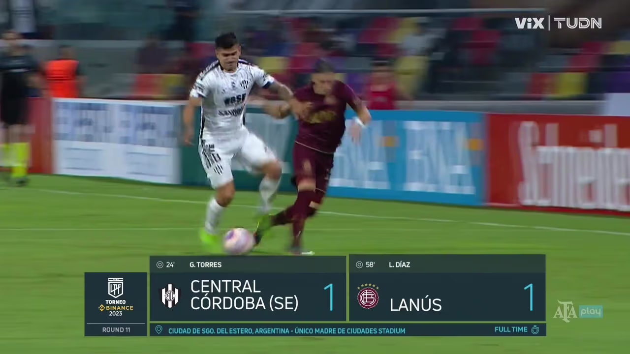 Resumen | Lanús aprieta y saca empate frente a Central Córdoba | TUDN ...