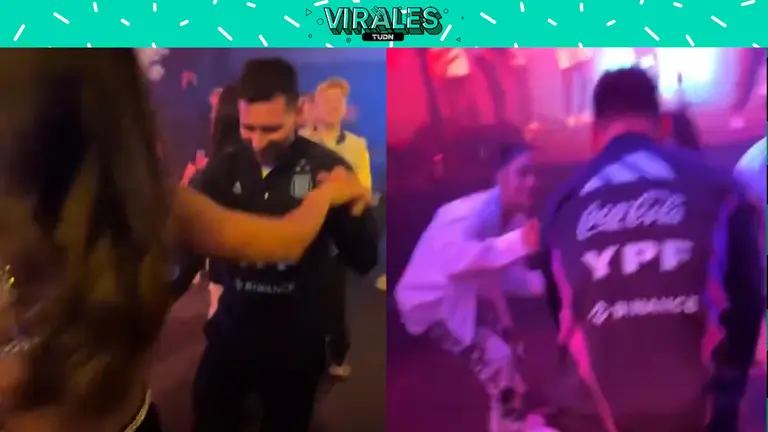 ¡Sacas los prohibidos! El baile de Messi con Antonela y Tini | TUDN ...