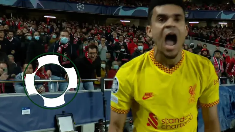 Aficionado casi logra lastimar a Luis Díaz en festejo dentro de la ...