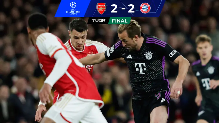 Arsenal 2-2 Bayern Múnich, empate en la ida de Cuartos de Final de la Champions League | TUDN ...