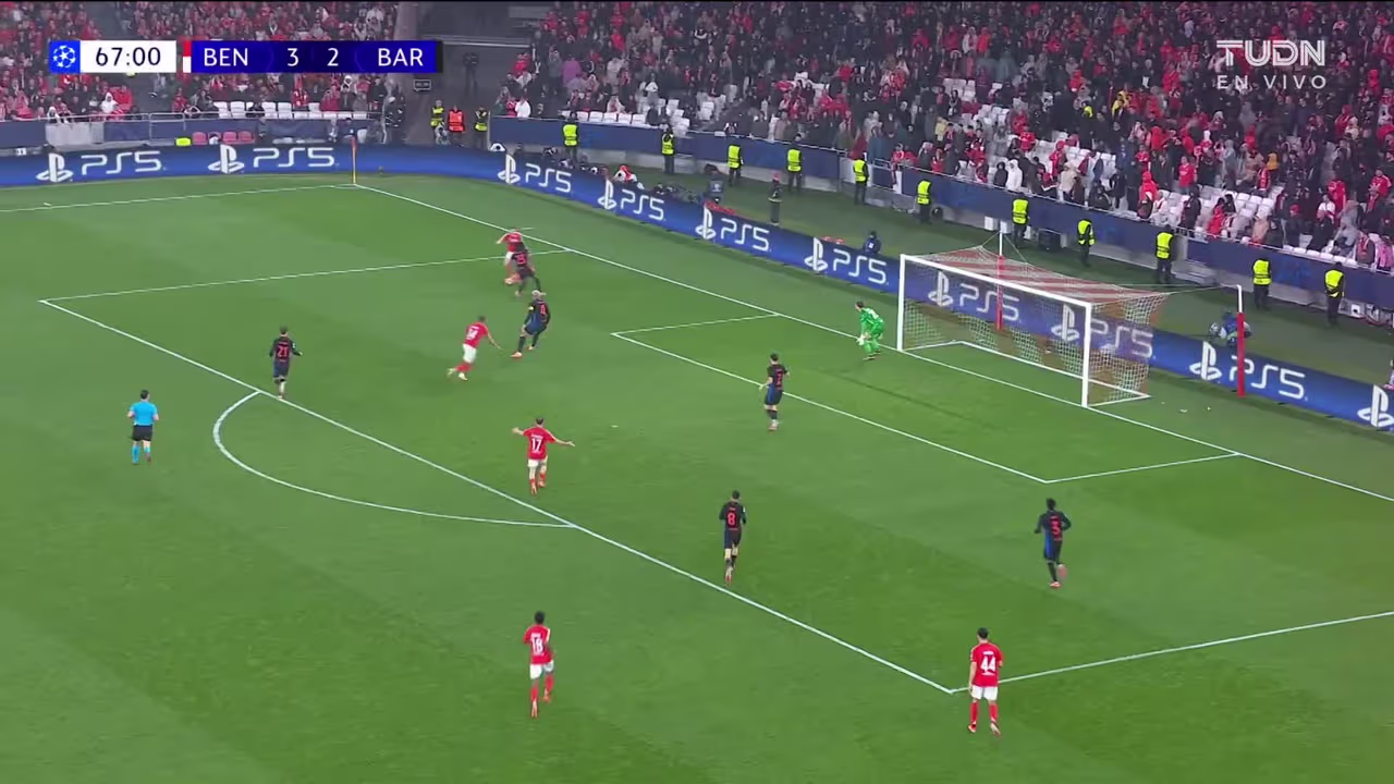 ¡AUTOGOL! de Ronald Araujo para Benfica. | TUDN UEFA Champions League ...