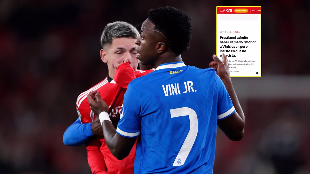 Gianluca Prestianni confiesa llamar mono a Vinícius Júnior según la ...