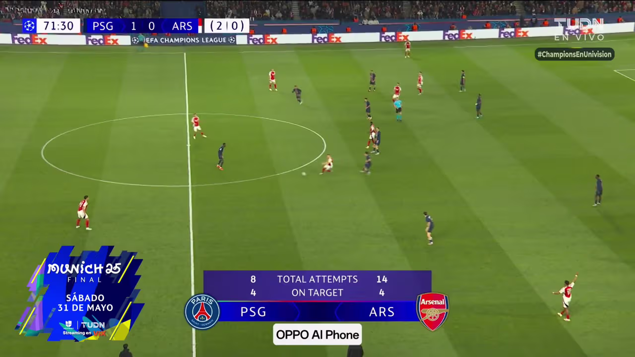 ¡GOL! anota para Paris Saint-Germain. Achraf Hakimi | TUDN UEFA ...