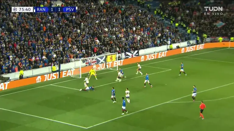 ¡GOL! anota para Rangers. Rabbi Matondo | TUDN UEFA Champions League | TUDN