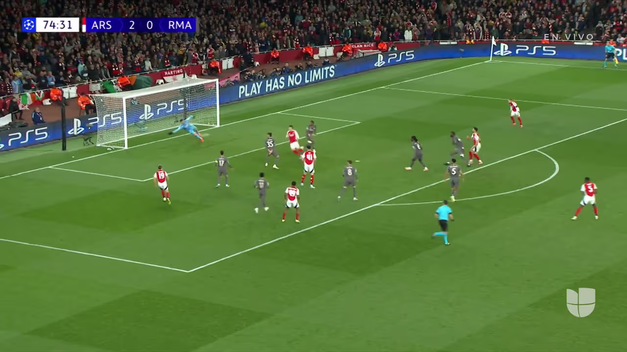 Gol de Arsenal: Mikel Merino hace el 3-0 al Real Madrid en Champions ...