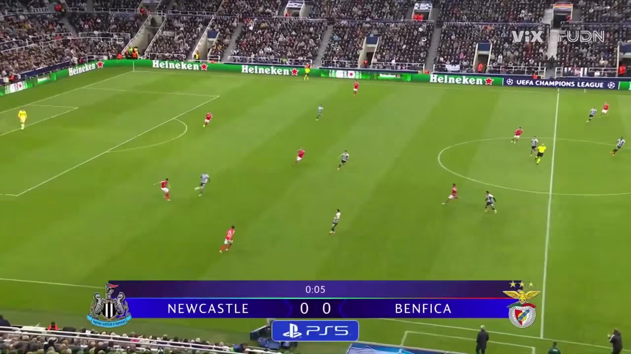 Newcastle United vs. Benfica - Game Highlights | TUDN UEFA Champions ...