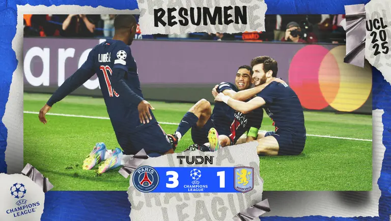 Resumen | PSG remonta al Aston Villa a punta de increíbles golazos ...