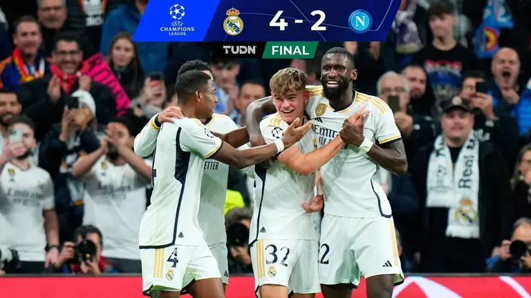 Resumen | Real Madrid saca la casta y golea al Napoli en casa | TUDN ...