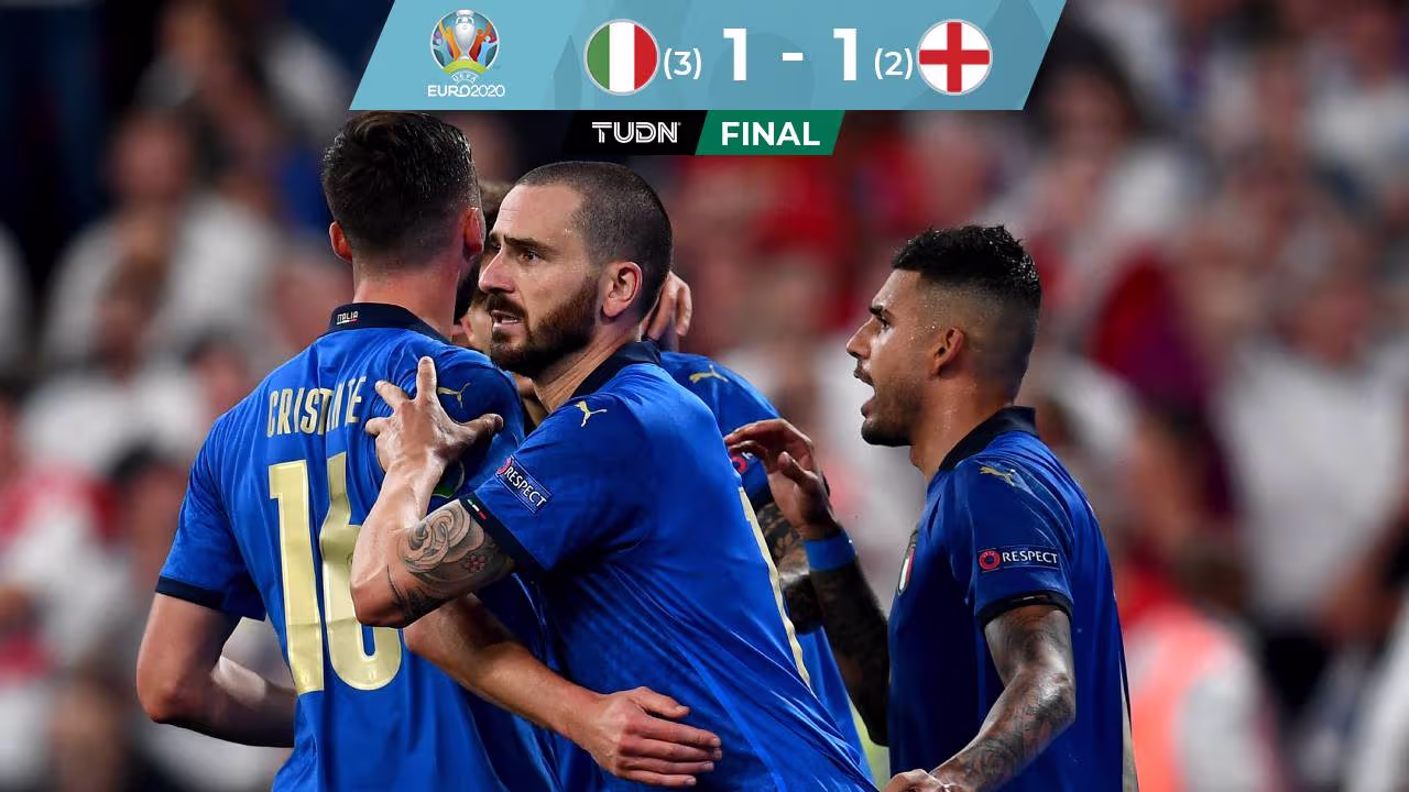 Italia 1 (3)-(2) 1 Inglaterra, Euro 2020: Video, goles y resumen | TUDN ...