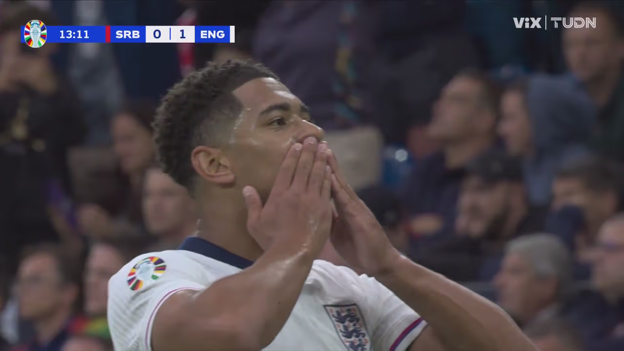 ¡Gol de Inglaterra! Bellingham remata perfecto para el 0-1 | TUDN UEFA ...