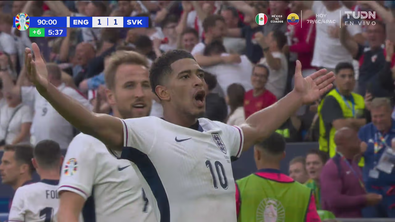 ¡Golazo de Inglaterra! Chilena de Bellingham para evitar el fracaso ...
