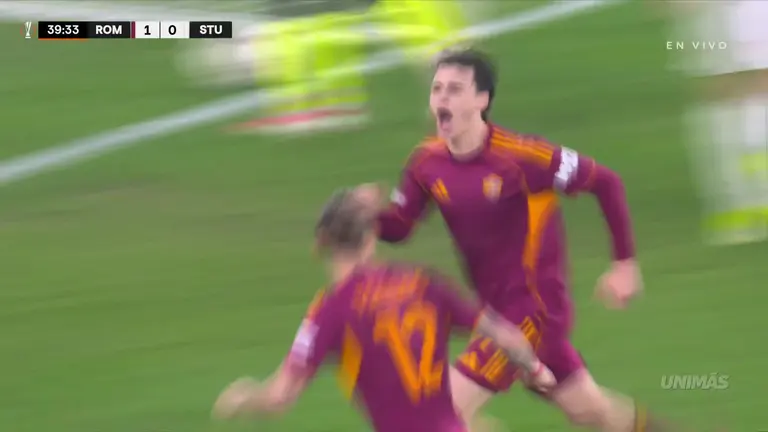 ¡Niccolò Pisilli fusila y hace un golazo para la Roma! | TUDN UEFA ...
