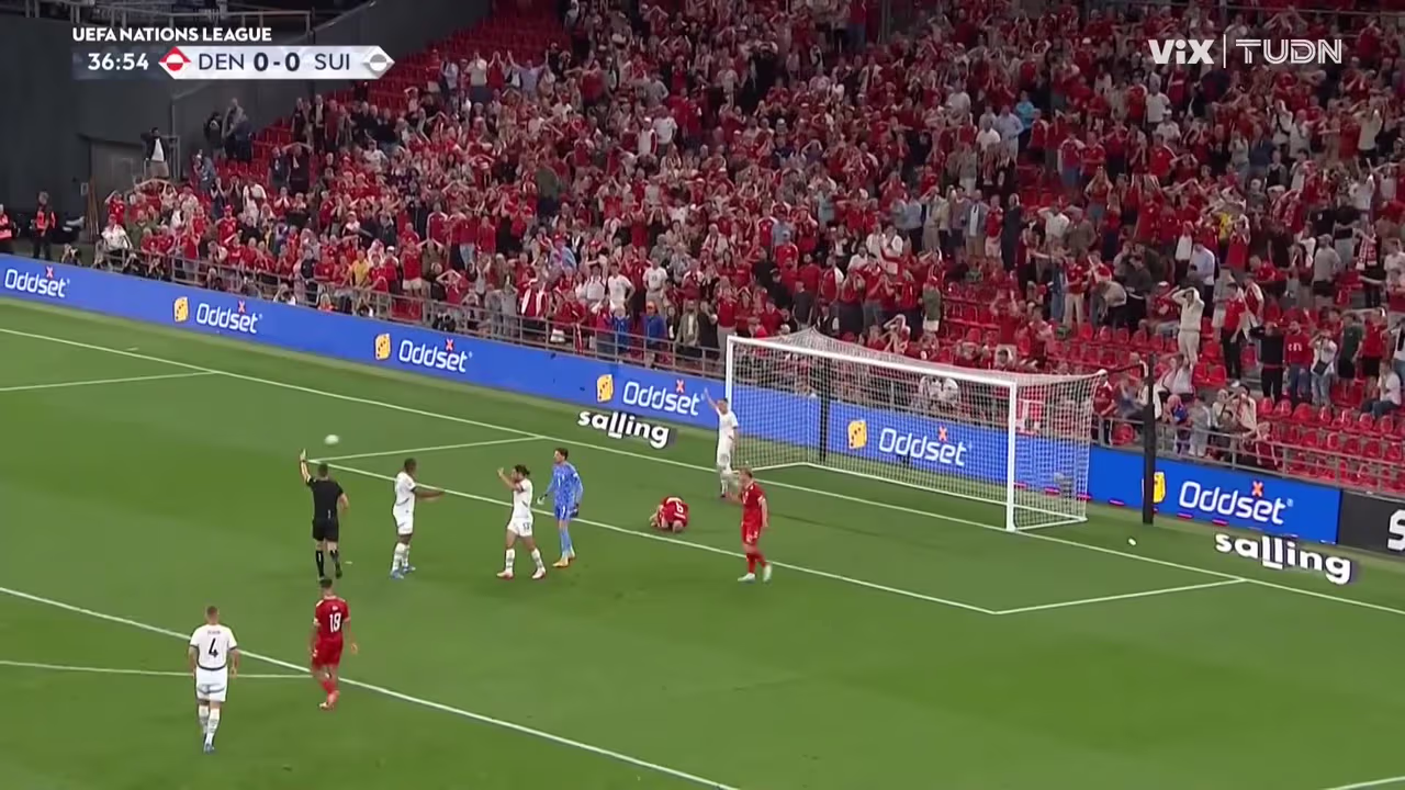 Top Shots on Target from Denmark vs. Switzerland in the 1st Half | TUDN ...