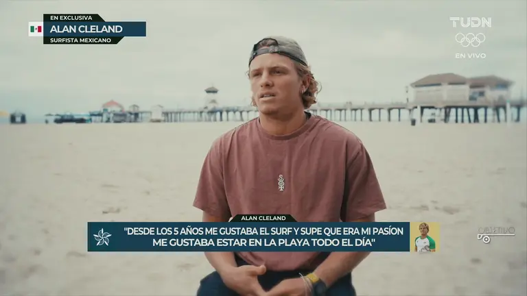 Alan Cleland, primer surfista mexicano en Olímpicos | TUDN Juegos ...