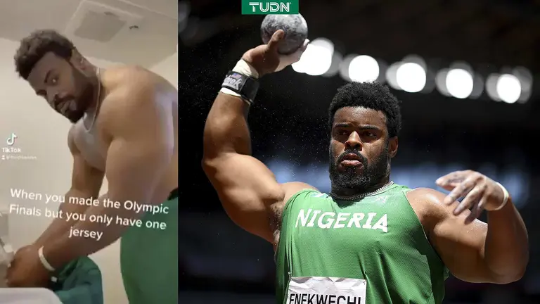 Chukwuebuka Enekwechi debe lavar a mano su uniforme en Tokyo 2020 ...