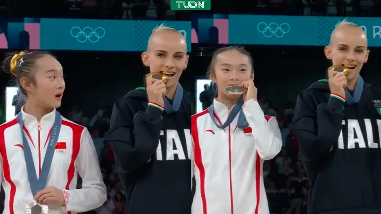 Lo más tierno de Paris 2024: Gimnasta china imita a sus rivales y ...