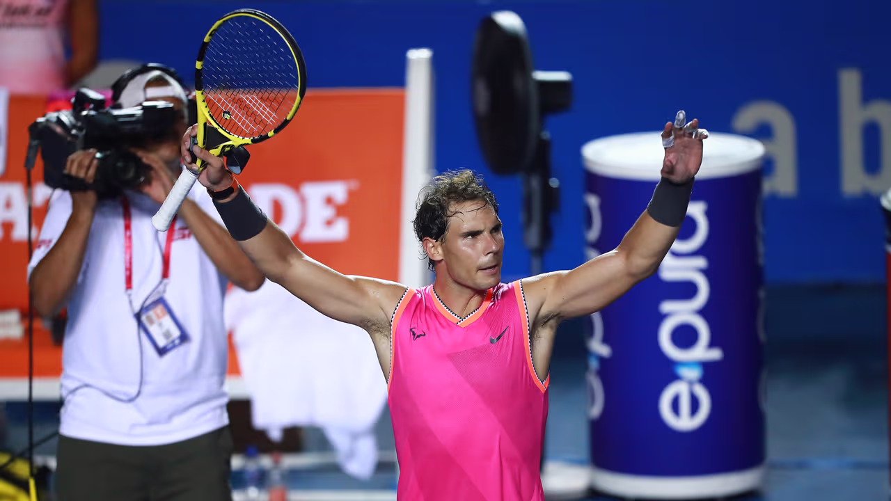 El Color del campeonato de Rafa Nadal en el Abierto de Acapulco 2020 ...