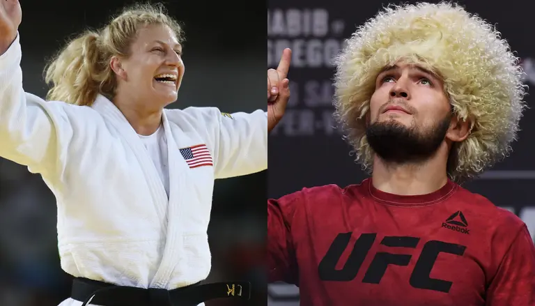El coraje de Kayla Harrison al lanzar un reto a Khabib Nurmagomedov ...