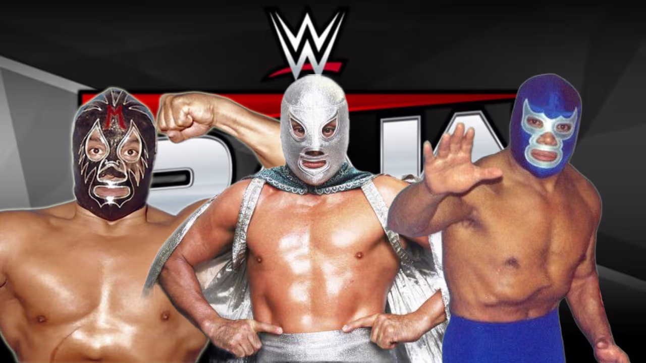 El Santo, Blue Demon y Mil Máscaras aparecen en WWE Raw | TUDN Más ...